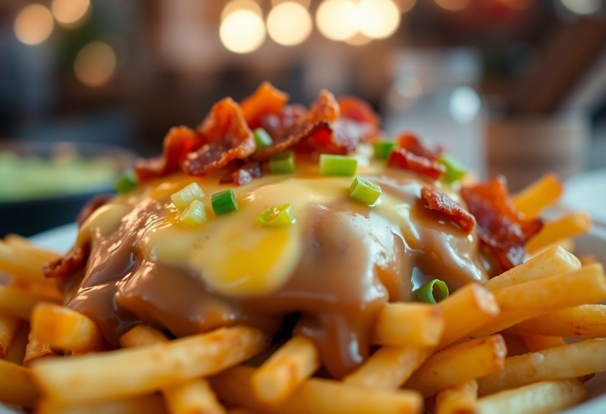 Bacon and Cheddar Breakfast Poutine – chefmaniac.com