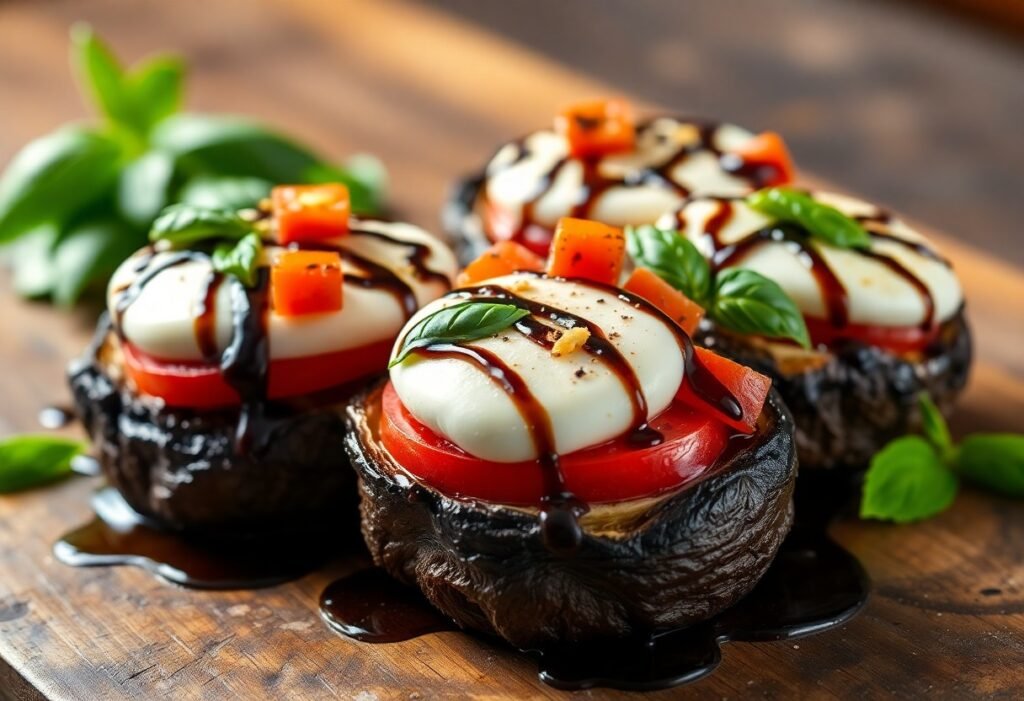 Caprese Stuffed Portobello Mushrooms – chefmaniac.com