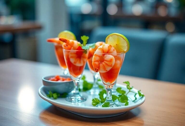 Shrimp Cocktail Shooters with Salsa – chefmaniac.com