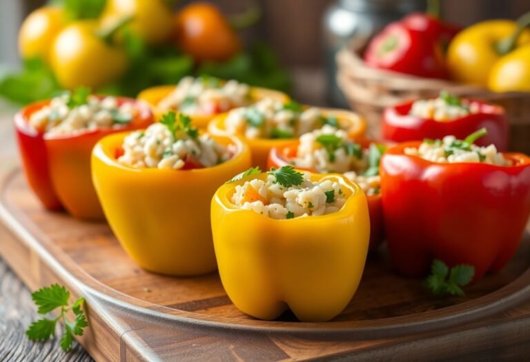 Stuffed Bell Pepper Cups – chefmaniac.com