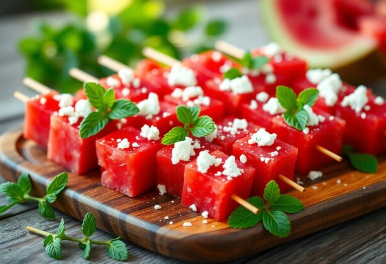 Watermelon and Feta Skewers – chefmaniac.com