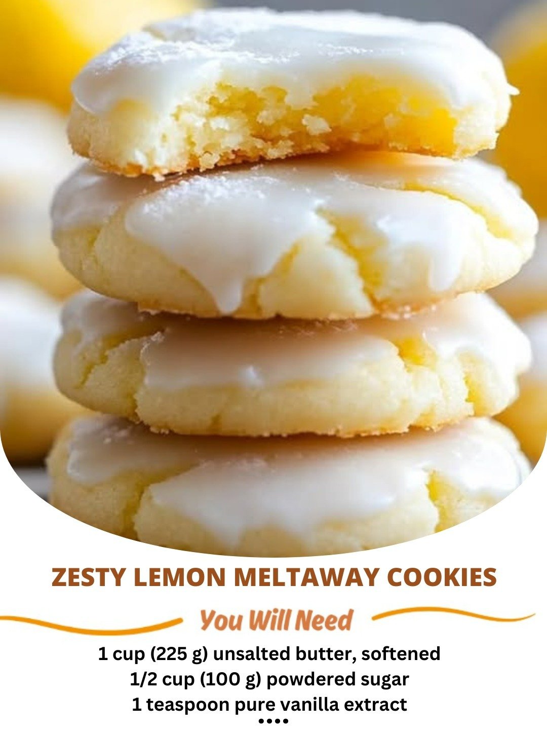 Zesty Lemon Meltaway Cookies: A Bright and Buttery Treat for Any ...