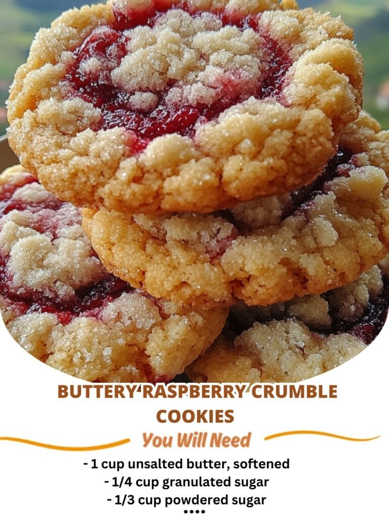 Buttery Raspberry Crumble Cookies: Sweet, Fruity, and Irresistible ...