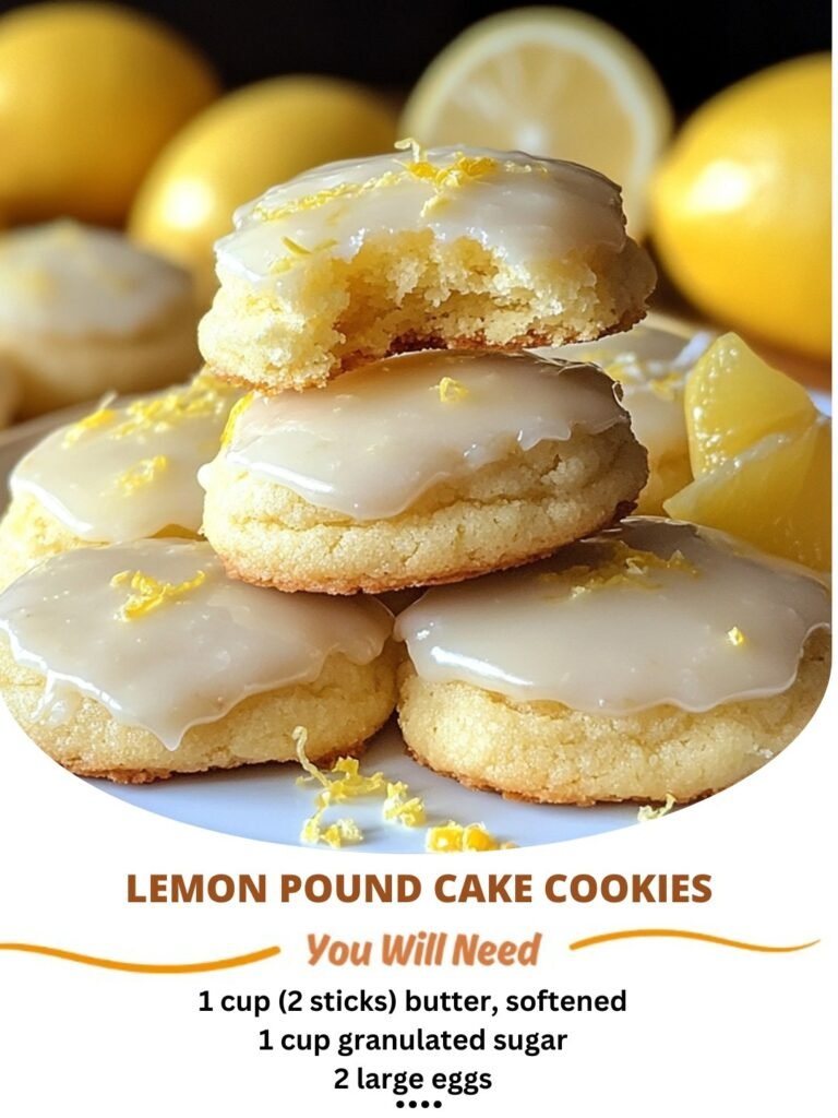 Lemon Pound Cake Cookies: Soft, Buttery, and Bursting with Zesty Flavor ...