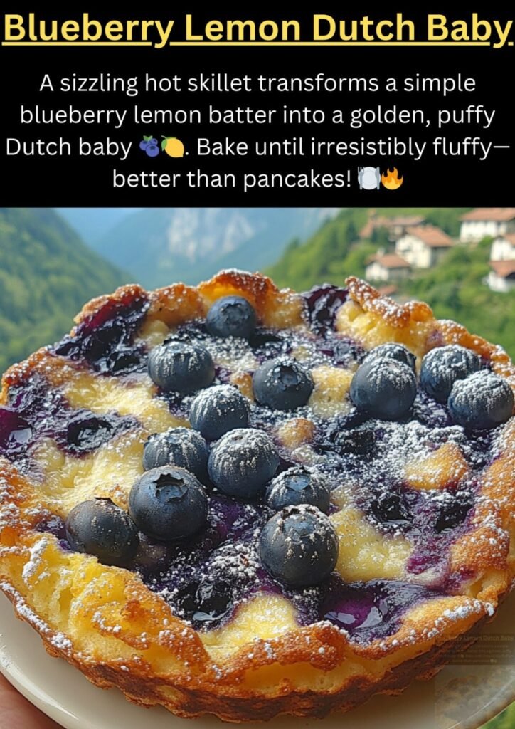 Blueberry Lemon Dutch Baby: A Bright and Fluffy Breakfast Treat ...