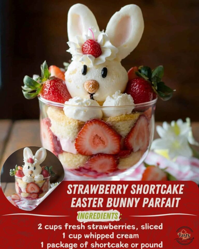 Strawberry Shortcake Easter Bunny Parfait – A Festive and Refreshing ...