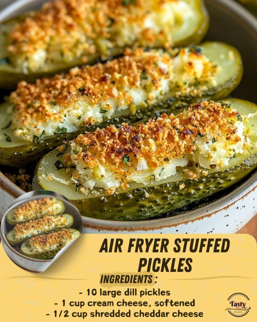 Crispy Delight: Air Fryer Stuffed Pickles – The Ultimate Crunchy Snack ...