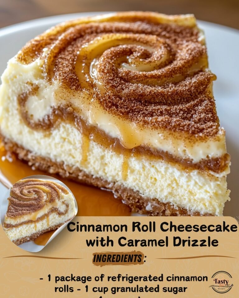 Cinnamon Roll Cheesecake – A Dreamy Dessert with a Caramel Twist ...