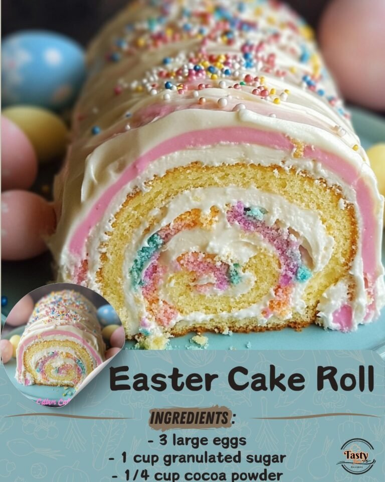Easter Cake Roll – A Light & Fluffy Springtime Dessert! – chefmaniac.com