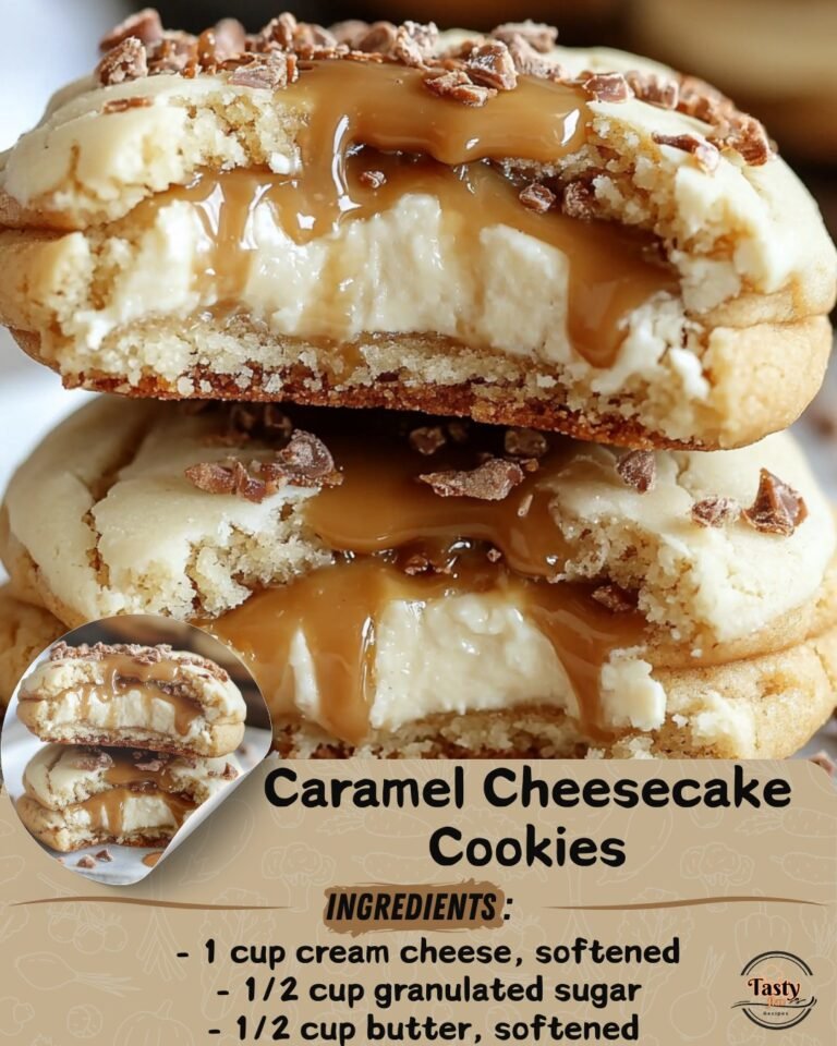 Caramel Cheesecake Cookies – A Soft & Gooey Sweet Indulgence ...