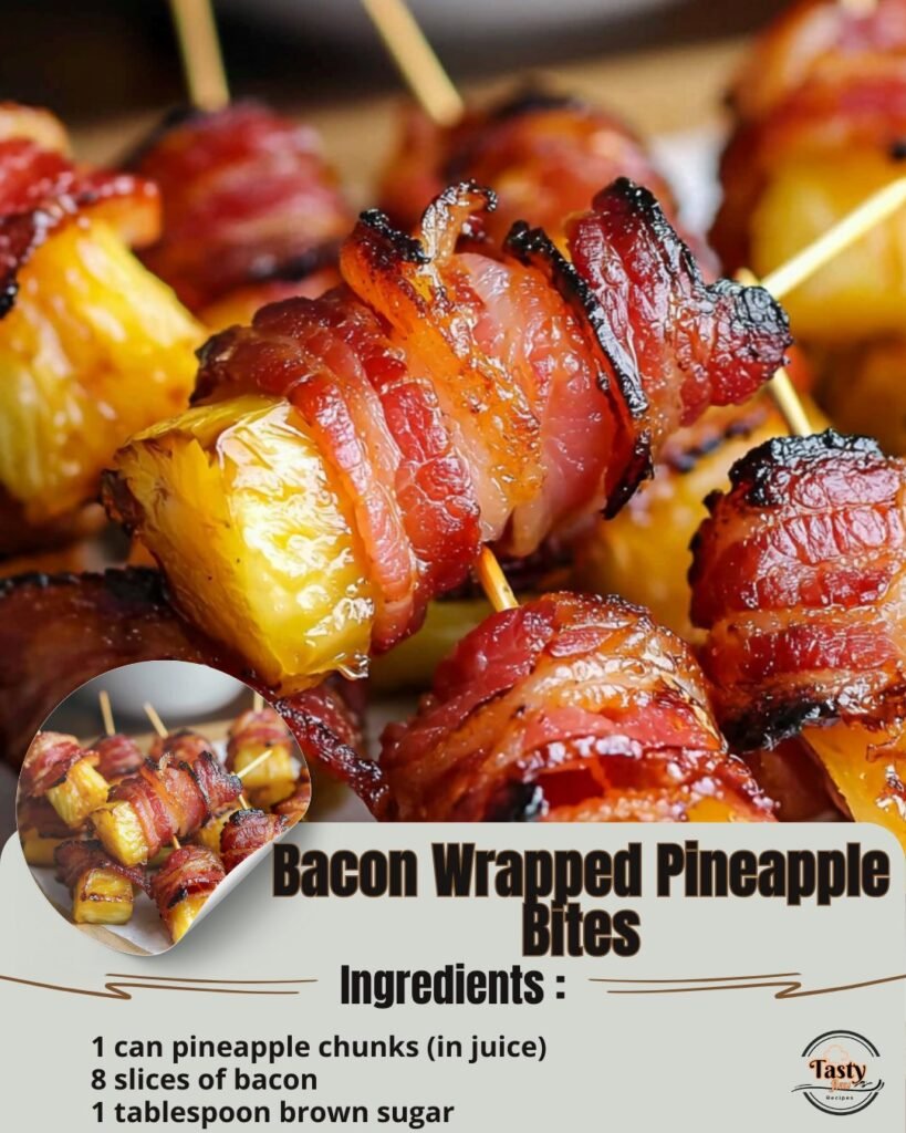 Sweet & Savory Bacon-Wrapped Pineapple Bites: The Ultimate Party Snack ...