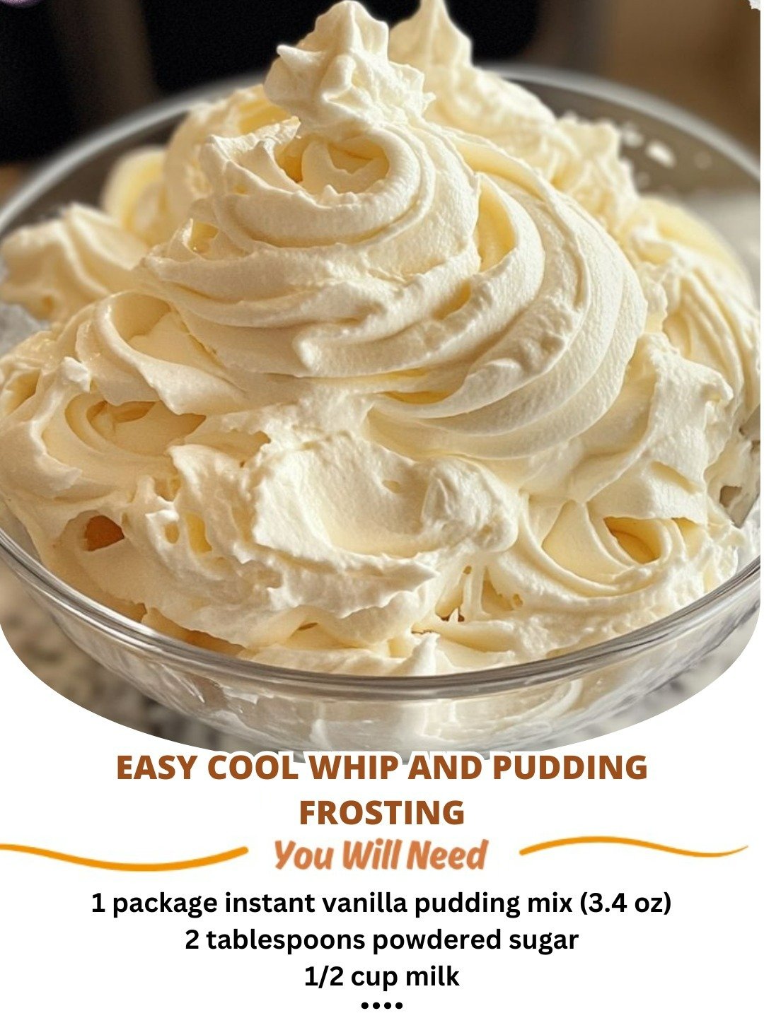 My Favorite 3-Ingredient Cool Whip and Pudding Frosting You Can Use on ...