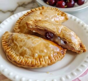 Easy Cherry Hand Pies with Flaky Crust and Vanilla Glaze – chefmaniac.com