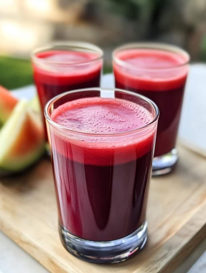 Vibrant Watermelon Cherry Berry Beet Juice: Healthy & Refreshing ...