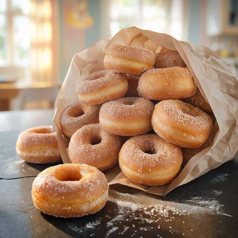 Easy Classic Sugar Donuts – Just Like Grandma Made – chefmaniac.com