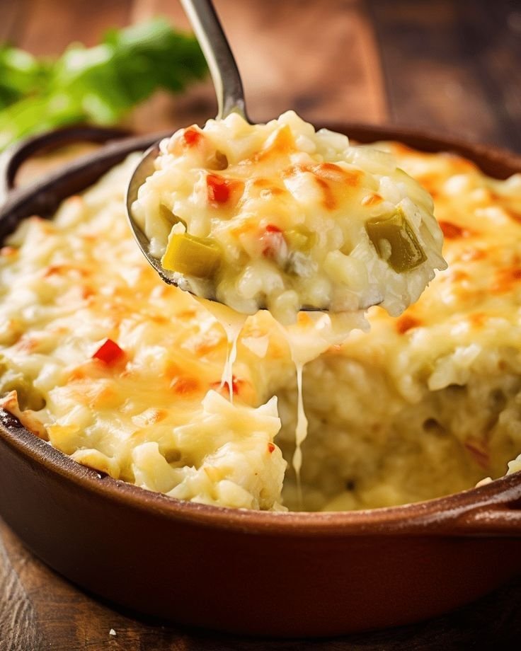 Pepper Jack Rice Bake – A Cheesy Side Dish with a Kick – chefmaniac.com