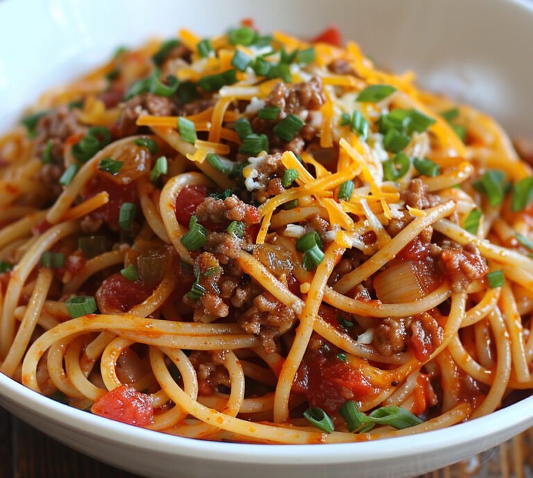 Cowboy Spaghetti: Hearty & Flavorful Beef and Bacon Pasta – chefmaniac.com