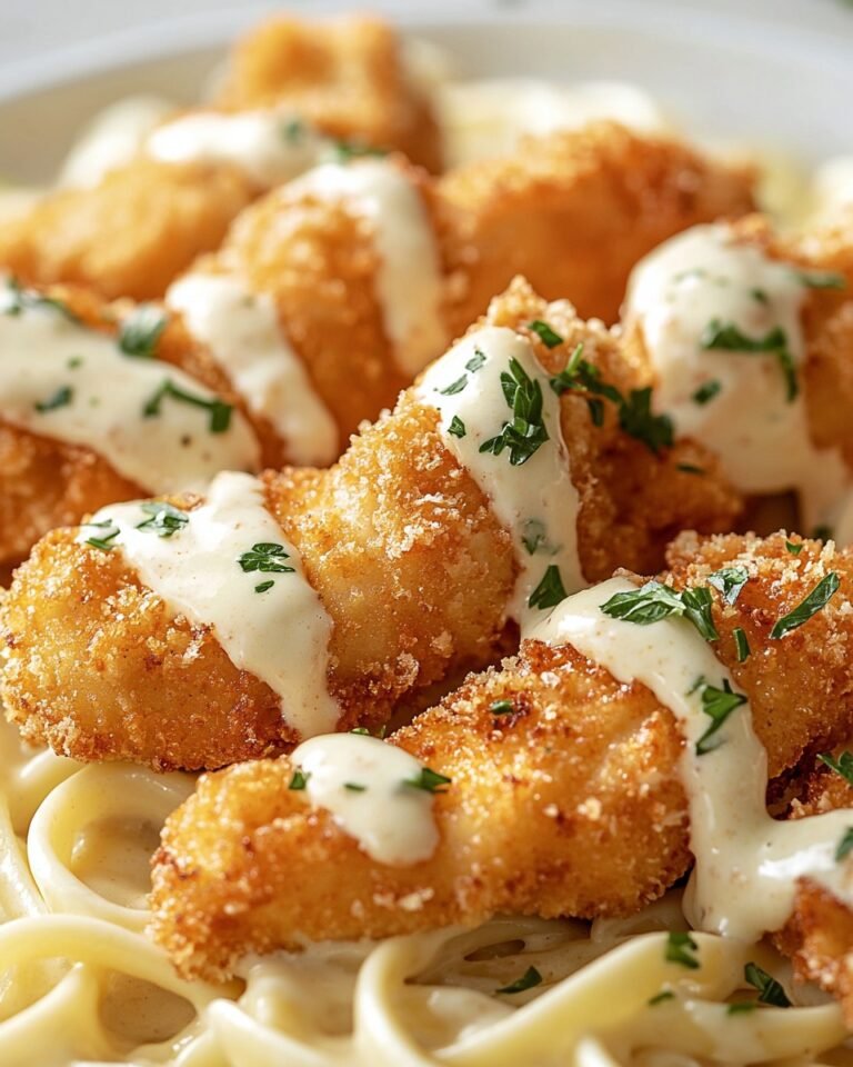 Golden Chicken Alfredo Pasta – Creamy, Crunchy, and Crave-Worthy ...