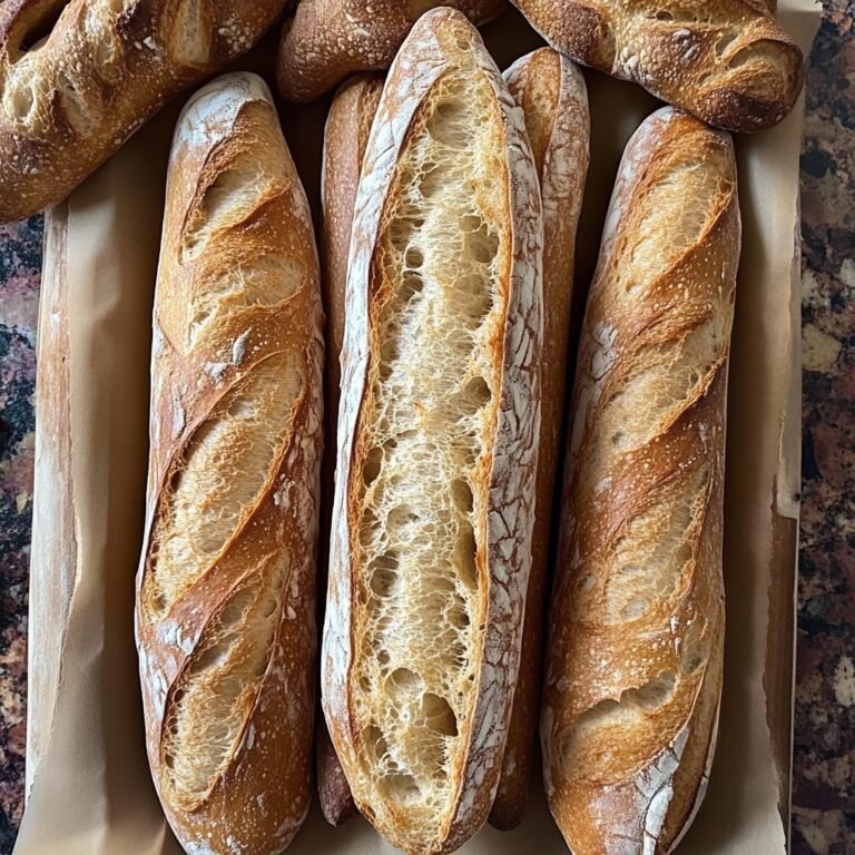 Artisan Sourdough Baguettes – Crusty, Airy, and Bakery-Style at Home ...