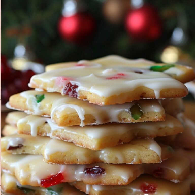 Glazed Fruit Shortbread Cookies: Festive, Buttery & Sweet Bites ...