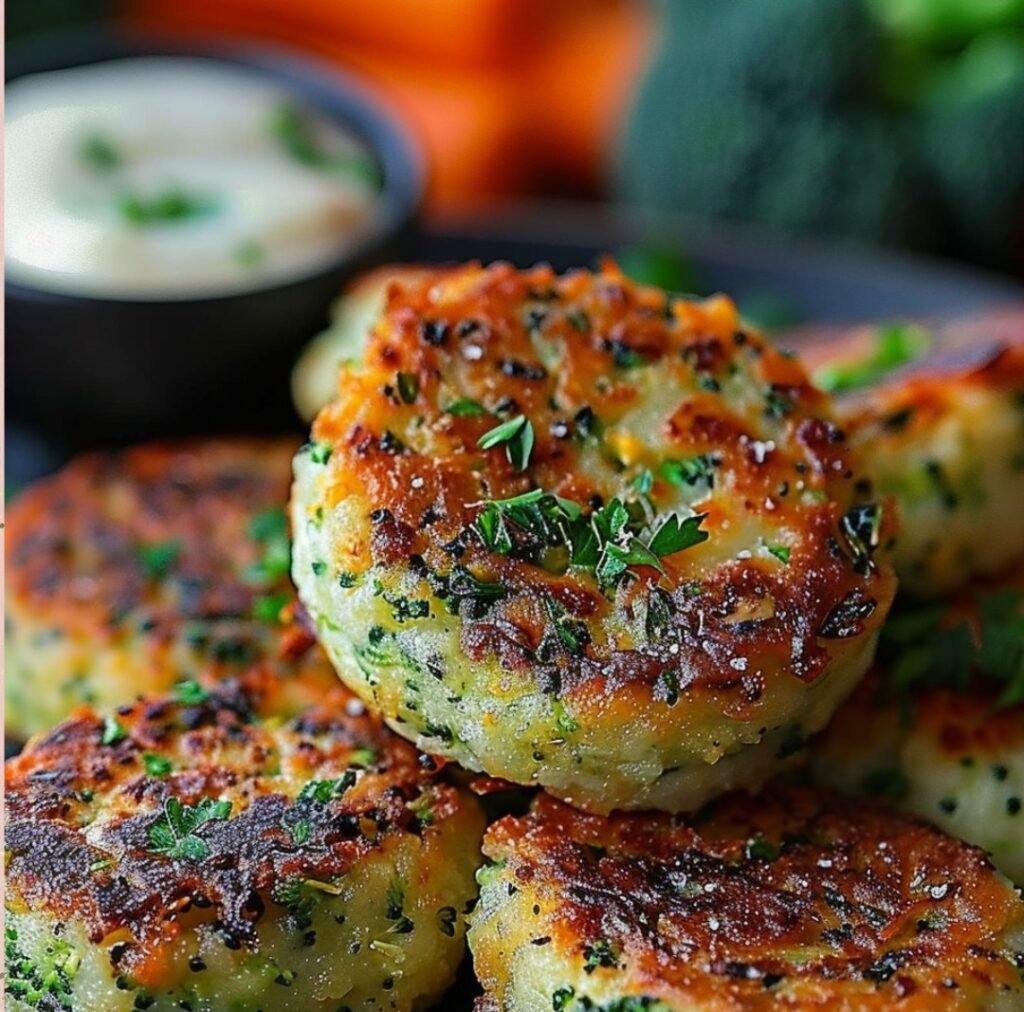 Crispy Broccoli Cheese Patties – A Healthy, Cheesy Snack – chefmaniac.com