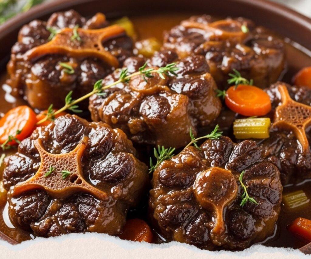 Braised Oxtails: Slow-Cooked, Tender & Rich Red Wine Gravy Recipe ...