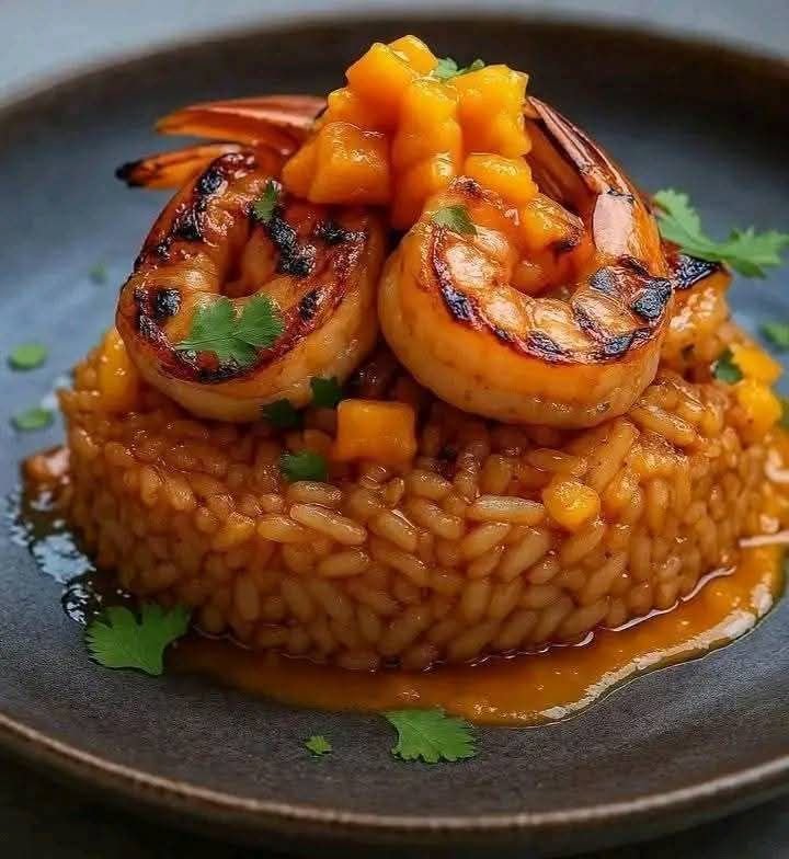 Spicy Mango Shrimp Risotto: Tropical Flavor Explosion for Dinner ...
