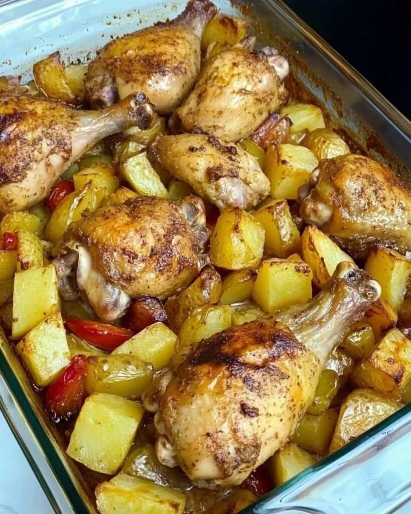 Rustic Oven-Roasted Chicken with Crispy Potatoes: A One-Pan Meal ...