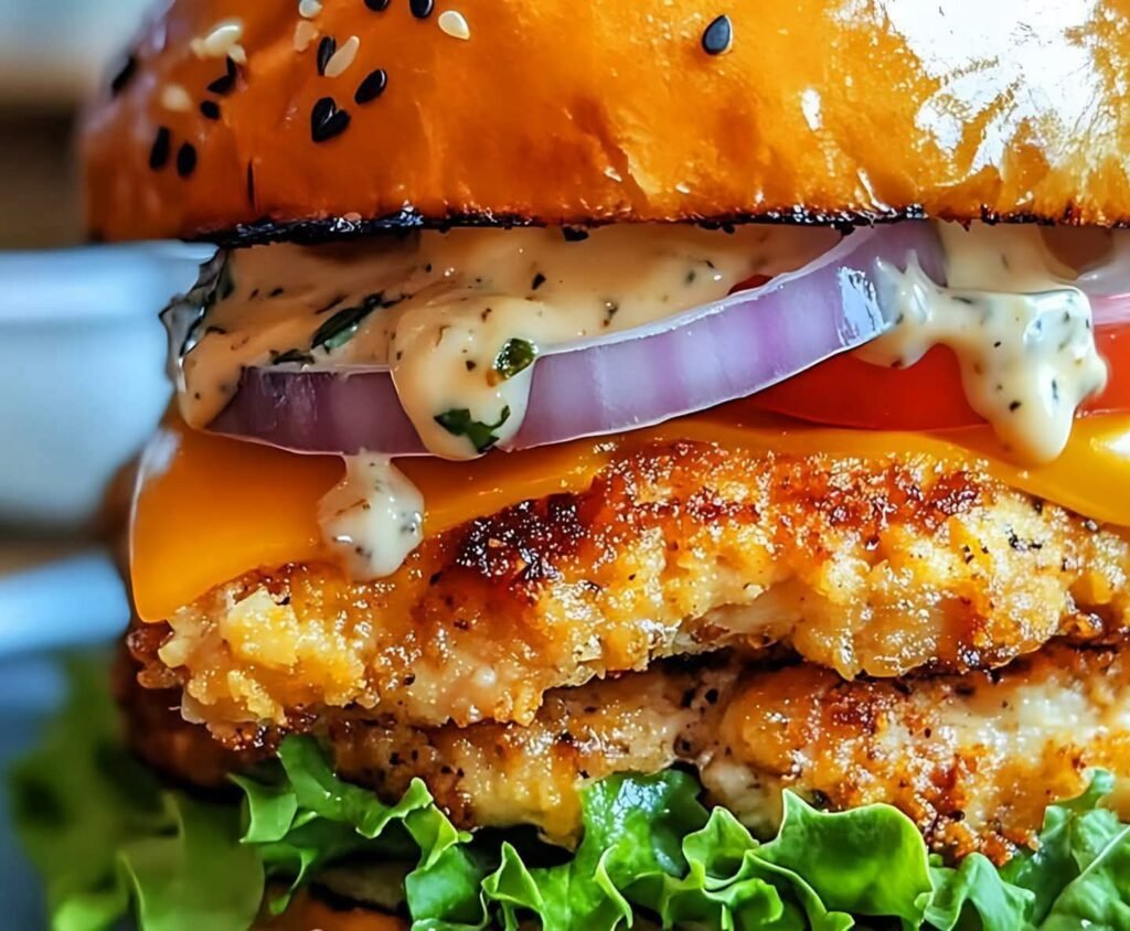 Cheesy Chicken Ranch Burgers: The Ultimate Flavor-Packed Burger Recipe ...