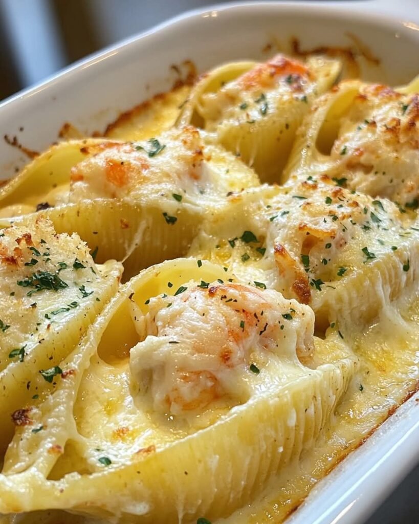 Ricotta and Seafood Stuffed Shells Bake: Easy Recipe for a Crowd ...