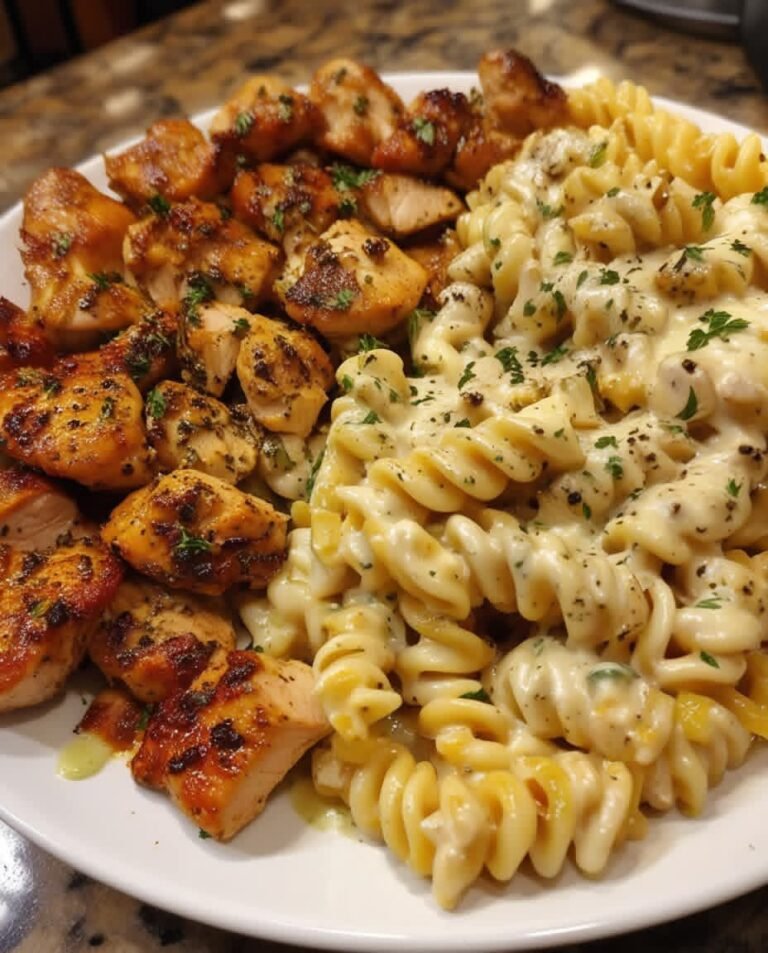 One-Skillet Cheesy Cajun Chicken Pasta with Italian Herb Alfredo Sauce ...